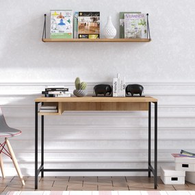 KALUNE DESIGN Psací stůl LOU dub s poličkou 793ELG3818