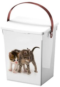 Úložný box Cat, 18x23,5x16,5 cm, bílá