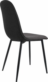 Jídelní židle Maryam látka – tmavě šedá