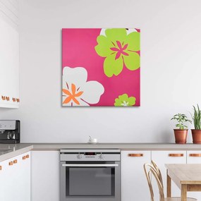 Obraz na plátně Květiny pop-artu - 60x60 cm