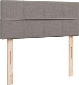 Box spring postel s matrací taupe 120x200 cm textil 3285859