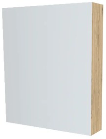 Mereo, Mereo Koupelnová zrcadlová skříňka 60 cm, galerka, 1x dvířka levá, Multidecor, Dub San remo sand, MER-CN798G61DSAN