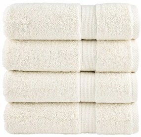 Premium ručníky SOLUND 4 ks krémové 50 x 100 cm 600 g/m² 137474
