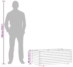 vidaXL Marketos Vyvýšený záhon 100 x 50 x 40 cm dřevo obdélníkový