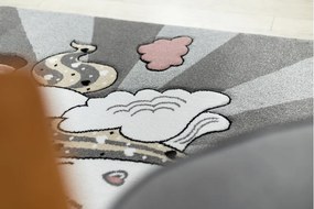 Dywany Łuszczów, Dětský kusový koberec Petit Unicorn grey, 200x290, šedá, dětský pokoj