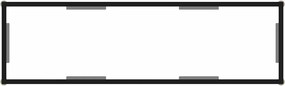 Konzolový stolek průhledný 120 x 35 x 75 cm tvrzené sklo 322839