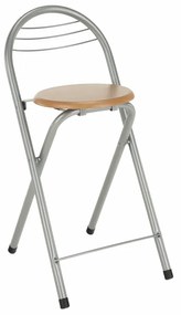 Kondela Barová židle, buk/aluminium, BOXER