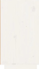 vidaXL Skříňka na víno 23 x 34 x 61 cm masivní borovice [820972] Barva: Bílá