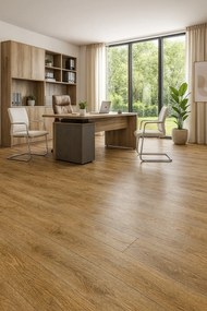 PVC podlaha - lino Ambient Silk Oak 603M, na mieru, šíře 3m,4m, hnedá, bez podkladu, chodba / predsieň, Beauflor