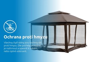 Marimex | Zahradní altán Marimex Vista 3x3 m - hnědý | 10970572