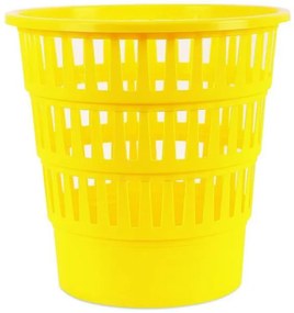 Plastový odpadkový koš DONAU perforovaný 16l žlutý