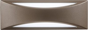FAN LED-W-WEISS-BRO Venkovní nástěnné svítidlo LED WEISS hliník bronz 16W 1800lm CCT IP65 35x12x11,3 cm - FANEUROPE
