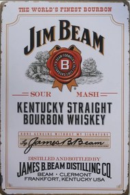 Plechová cedule Jim Beam