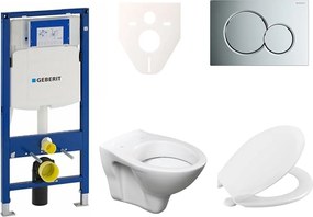 Cenově zvýhodněný závěsný WC set Geberit do lehkých stěn / předstěnová montáž+ WC S-Line S-line Pro 111.300.00.5NR2