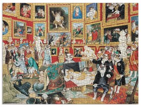 Galison Puzzle Tribuna Uffizi s kočkami 1500 dílků