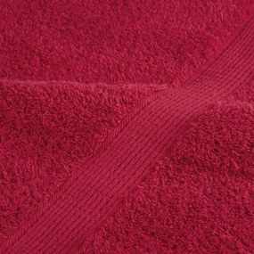 Premium ručníky SOLUND 10 ks červené 80 x 200 cm 600 g/m² 137412