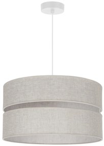 Závěsné svítidlo Jen, 1x světle béžové textilní stínítko, (fi 40 cm), w