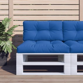 Poduška Na Palety Královsky Modrá 80 X 40 X 12 Cm Textil