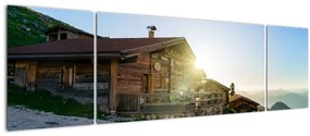 Obraz - Ráno v alpách, Tyrolsko (170x50 cm)