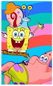 Carbotex Dětský ručník Sponge Bob s Patrickem a Garym 30x50 cm
