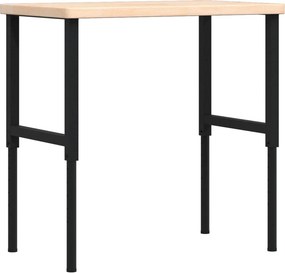 Pracovní stůl 100 x 60 x (73–99,5) cm masivní dub obdélníkový 3309679