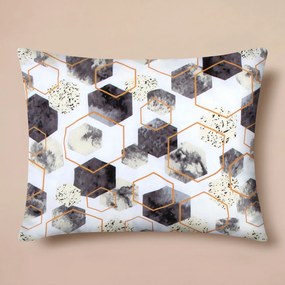 Bavlněný povlak na polštář Hexagon stracciatella Velikost: 70 x 90