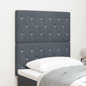 Čelo postele Tmavě šedá 80 cm samet 3337741