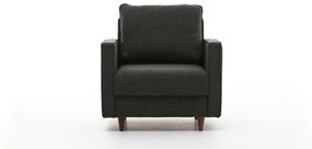 Atelier del Sofa 1-místná pohovka - křeslo Eva - Anthracite, Antracitová