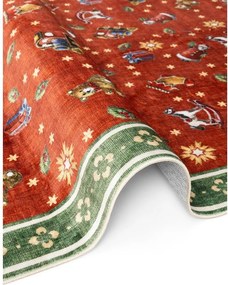 Červený/zelený koberec s vánočním motivem 160x230 cm Toy's Delight Nostalgic Noel Red Green – Villeroy&amp;Boch