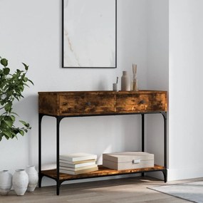 vidaXL Konzolový stolek 100 x 34,5 x 75 cm kompozitní dřevo [833393] Barva: kouřový dub