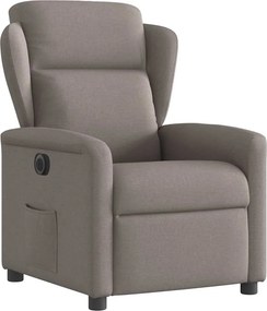 Elektrické polohovací křeslo taupe textil 3303121