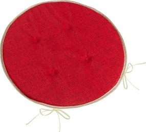 Bellatex Sedák LADA kulatý hladký Červená 40 cm, (průměr)