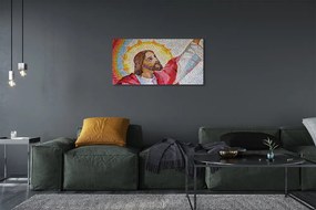 Obrazy na plátně mozaika Jesus 125x50 cm
