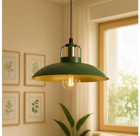 Brilagi - LED Lustr na lanku FLAMENGO 1xE27/60W/230V zelená
