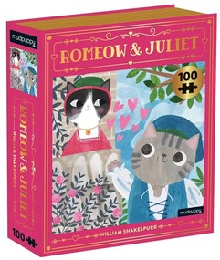 Mudpuppy Puzzle Romeow & Juliet Bookish Cats 100 dílků