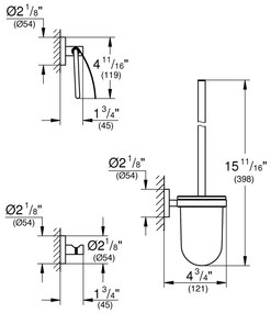 Grohe Essentials - Sada doplňků pro toaletu 3 v 1, chrom 40407001