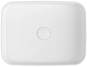 Isvea Sapho INFINITY RECTANGLE umyvadlo 50 x 36 cm, na desku, bílá 10NF65050