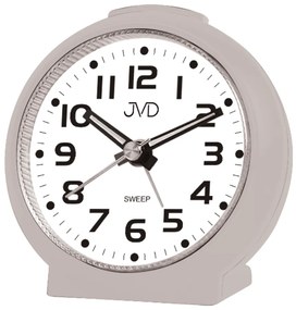 JVD Ručkový netikajicí tichý šedý budík JVD SRP8514.3