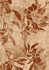 Kusový koberec Floris světle hnědý 133 x 190 cm