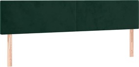 Box spring postel s matrací tmavě zelená 120x190 cm samet 3270460