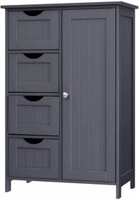 VASAGLE Koupelnová skříňka - šedá - 55x30x81 cm