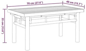 Konferenční stolek, bambusové dřevo, přírodní, NoBi PARLAN
