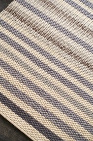 Diamond Carpets koberce Ručně vázaný kusový koberec MCK Strop DE 2263 Pastel Brown Mix - 240x300 cm
