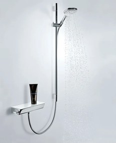 Hansgrohe Raindance Select E, sprchová souprava 120 3jet se sprchovou tyčí 90 cm, bílá/chromová, HAN-26621400