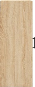 vidaXL Nástěnná skříňka 34,5 x 34 x 90 cm kompozitní dřevo [830511] Barva: šedá sonoma