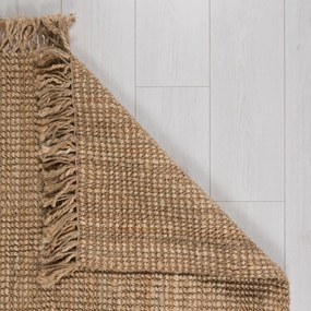 Kusový koberec Sarita Jute Boucle Natural, 200x290, béžová, chodba / predsieň, Flair Rugs