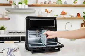 Breville VDF130X černá / Horkovzdušná fritéza / 11 l / 10 programů / 1