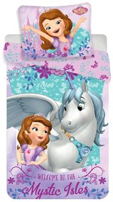 JERRY FABRICS Povlečení Princezna Sofie první jednorožec Bavlna 140/200, 70/90 cm