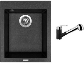 Set Sinks CUBE 410 Granblack + baterie Sinks LEGENDA S Granblack