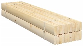Lamelový rošt 100 x 200 cm masivní borové dřevo - Default Title